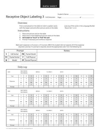 Free ABA Data Keeping Sheets