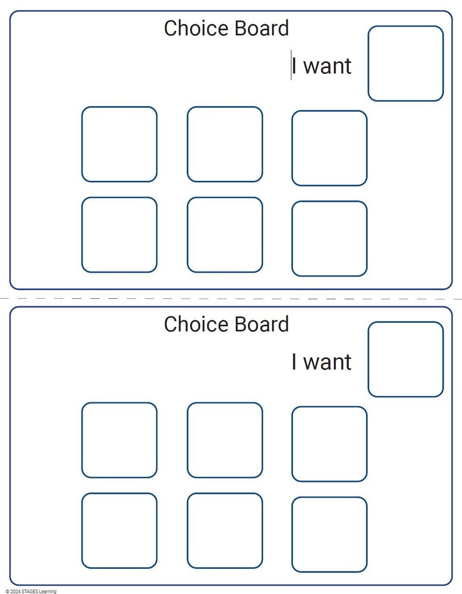 Free Download: Choice Board and Visuals